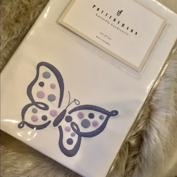Pottery Barn | Accents | Pottery Barn Butterfly Guest Towels Hand ...